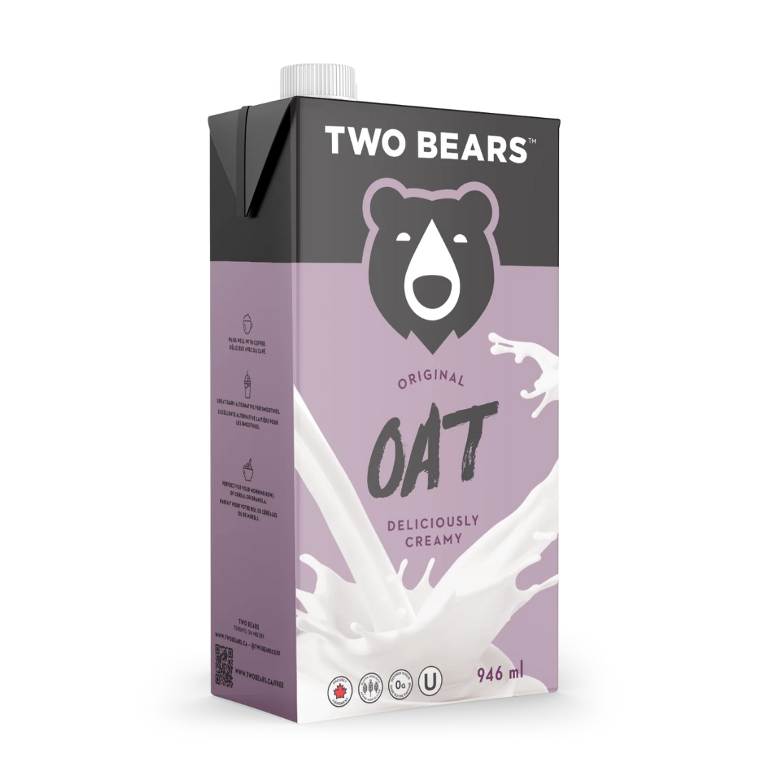 Two Bears | Deliciously Creamy Oat Milk | Original | 946ml | Compass ...