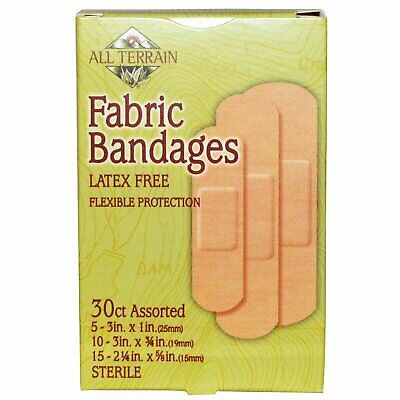 All Terrain | Latex Free Bandages | 30-Count Fabric , Assorted ...