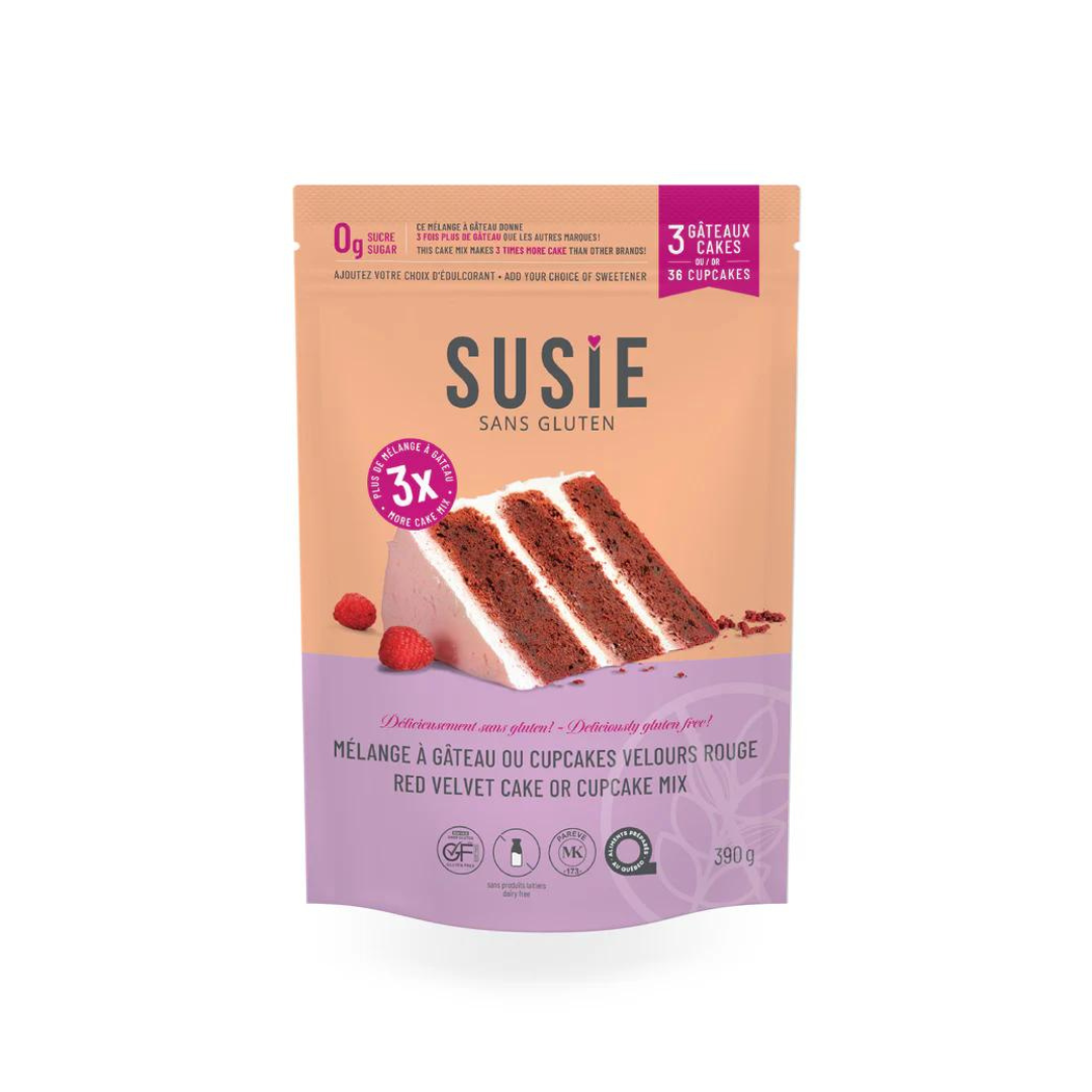 Susie | Gluten Free Red Velvet Cake Mix | 390g | Compass Foods | Canada ...